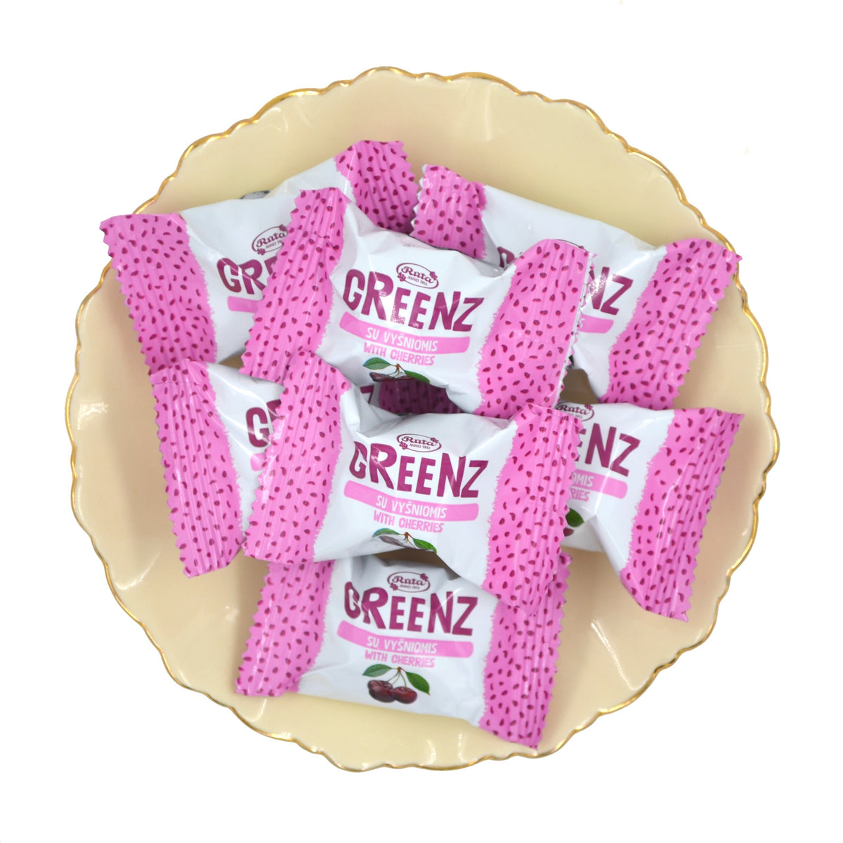 Saldainiai „Greenz“ su vyšniomis – Biržų arbatinė